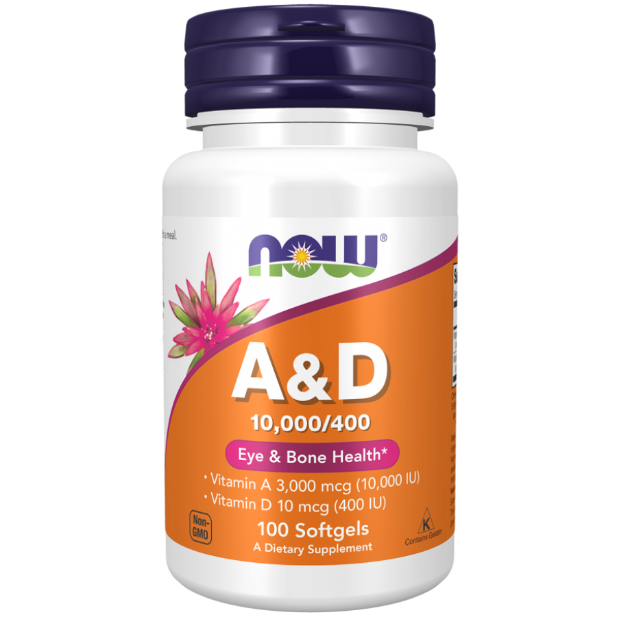 Витамин А и Д-3 Now Foods Vitamin A&D 10000/400ui, 100 капс. купить в ...